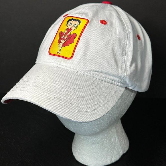 Accessories | Betty Boop Hat Adjustable Strapback Baseball Cap White ...